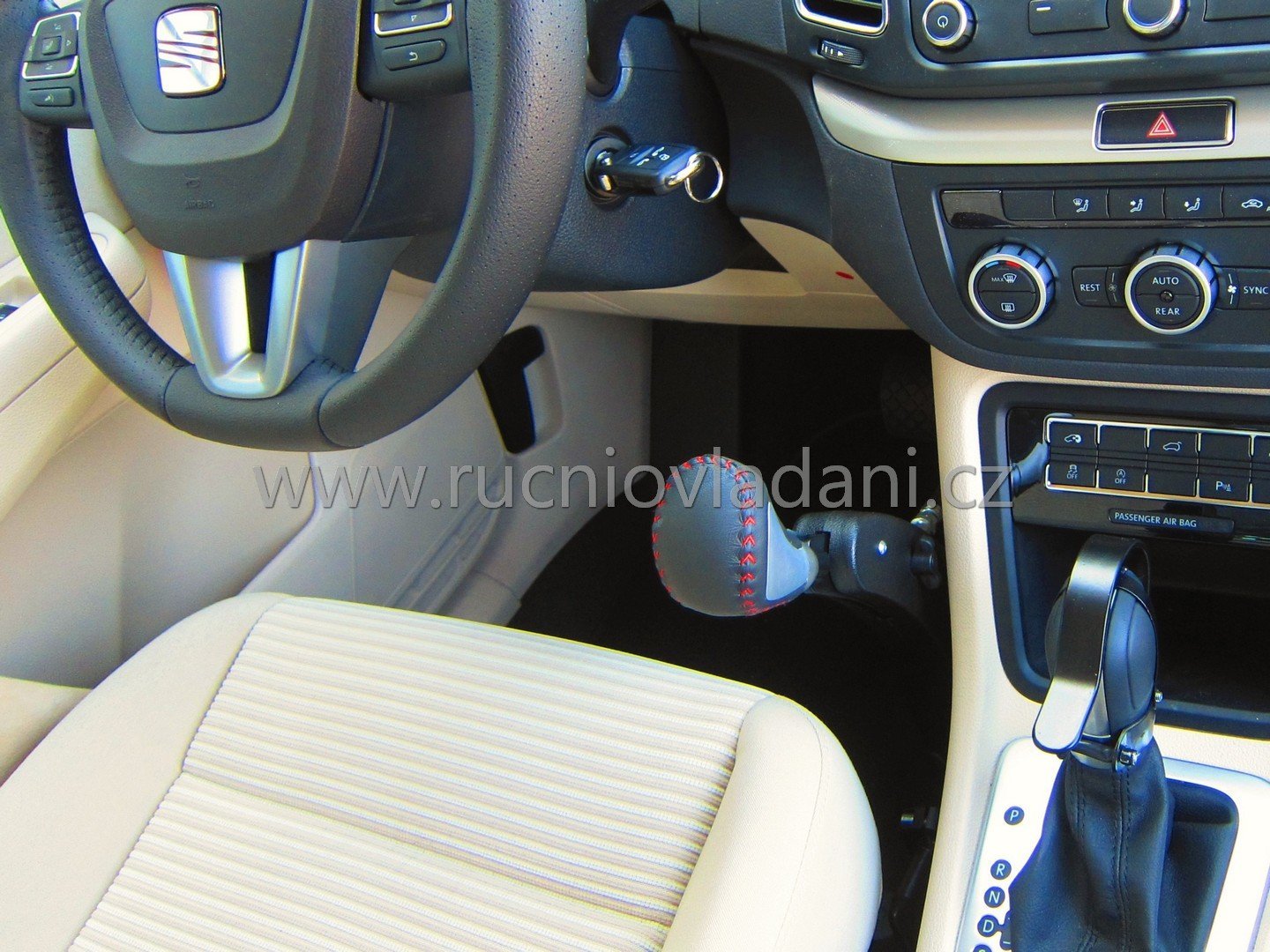 MERO 3 – ruční ovládání brzdy a plynu